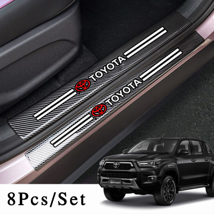Door sill strip cover welcome pedal Trim scuff plate sills guard ...