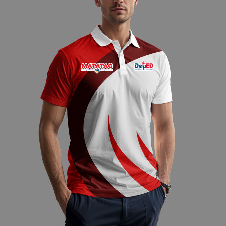 2024 DEPED MATATAG POLO SHIRT FULL SUBLIMATION POLOShirt FOR Men AND ...