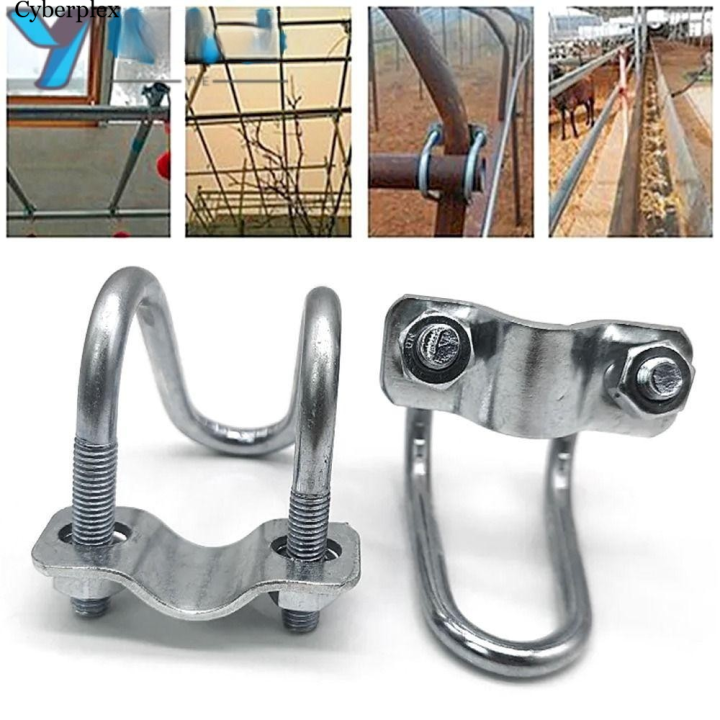 Yve 1 pipe clamp, double cross U-bolt clamp, durable fixing screw ...