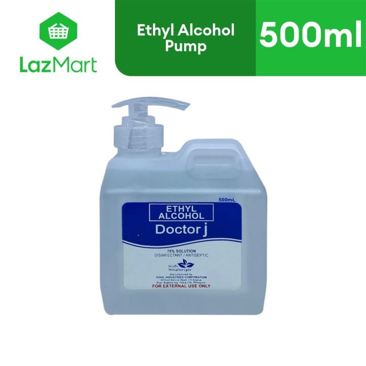 Doctor J 70% Ethyl Alcohol Pump 500ml | Lazada PH