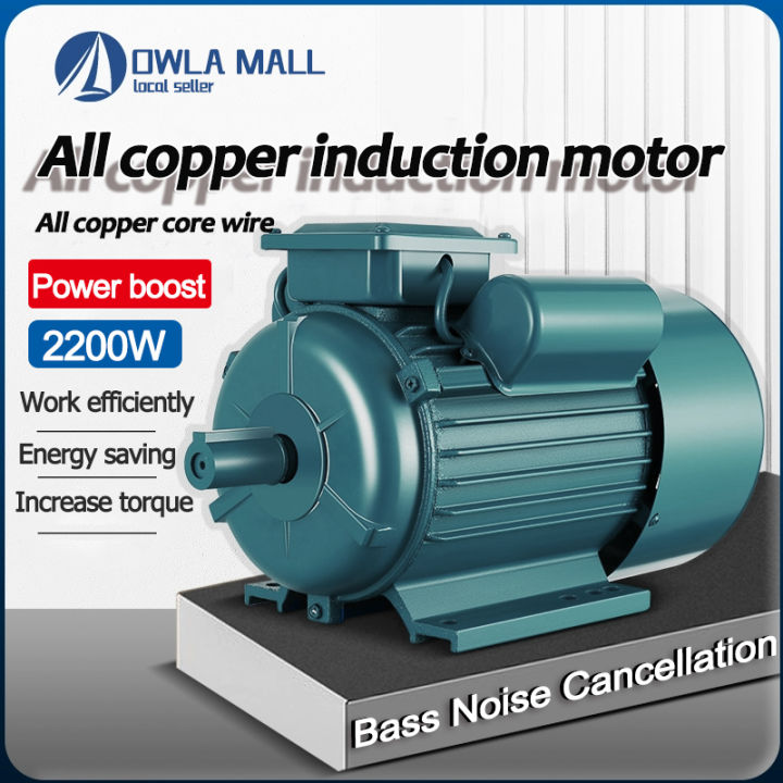 Electric Motor 3HP (ALL COPPER) Induction Motor 220V Single Phase Motor ...