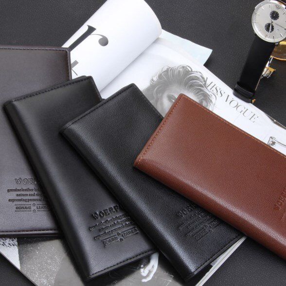 กระเป๋าสตางค์ผู้ชายใบยาว WOERFU | Lazada.co.th