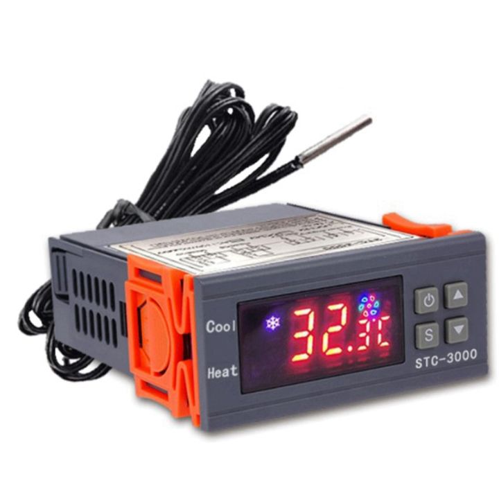 STC-3000 High Precision Digital Thermostat for Incubator Temperature Controller Thermoregulator ...