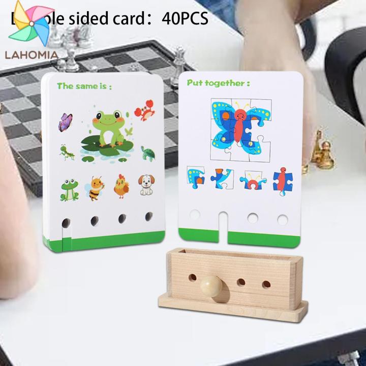 lahomia Sorting Toy Shape Puzzle Patience Montessori Game Focus Motor ...