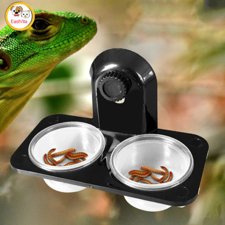 Reptile Dual Purpose Food Basin Hanging Space-saving Water Basin For ...