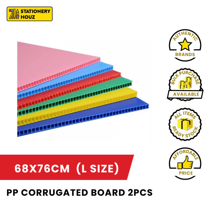 Stationery Houz 2x (L size) Impra Board 68x76cm / PP Corrugated Board ...