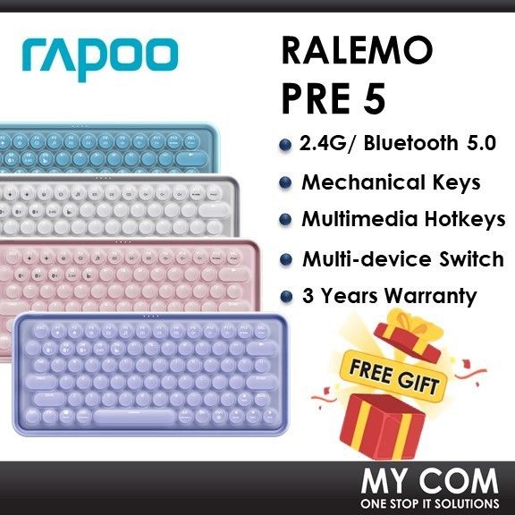 Rapoo Ralemo Pre 5 Bluetooth 2.4G Wireless Multi-Mode Mechanical ...