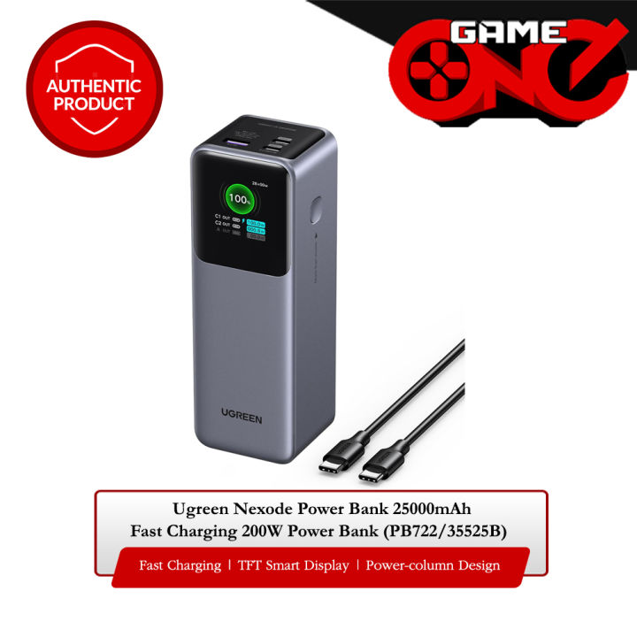 Ugreen Nexode Power Bank 25000mAh Fast Charging 200W Power Bank (PB722/35525B) | Lazada PH