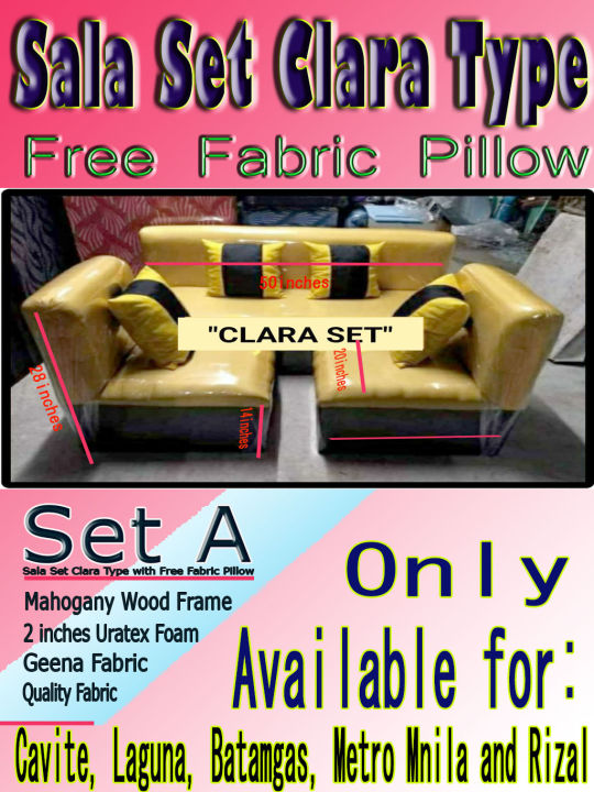 AXL Shop Zone Sala Set ( Clara ) with Free Fabric Pillow | Lazada PH