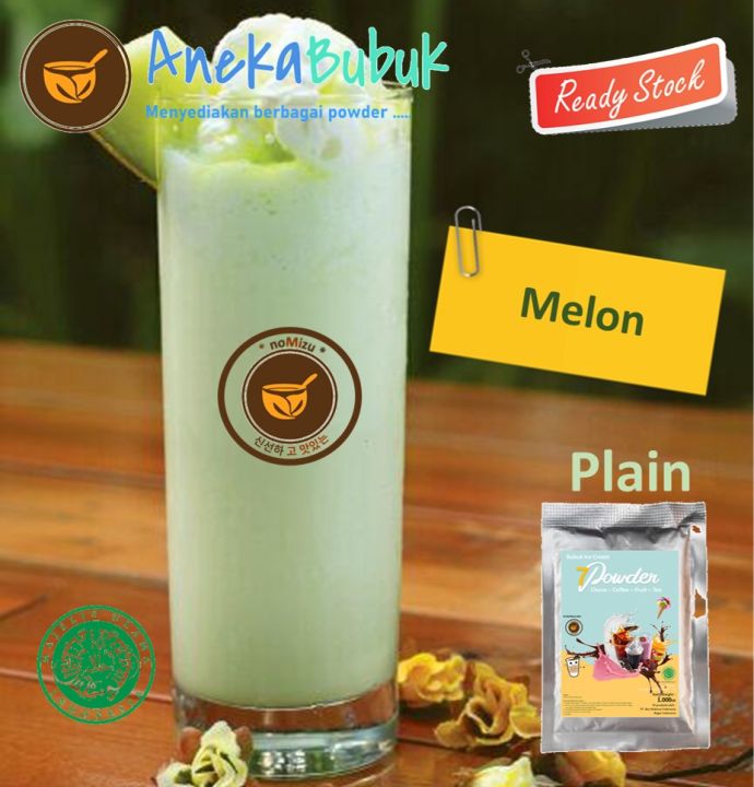 Bubuk Minuman PLAIN Melon 1kg - Bubuk Rasa Melon 1kg - Bubuk Melon 1kg ...