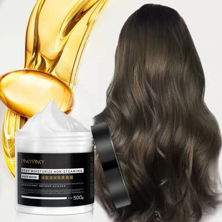 [JB READY STOCK]Pinky Hair treanment Mask Hair Conditional Rambut lurus ...