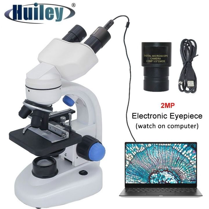 2000X Binocular Biological Microscope 2.0MP USB Camera Digital ...