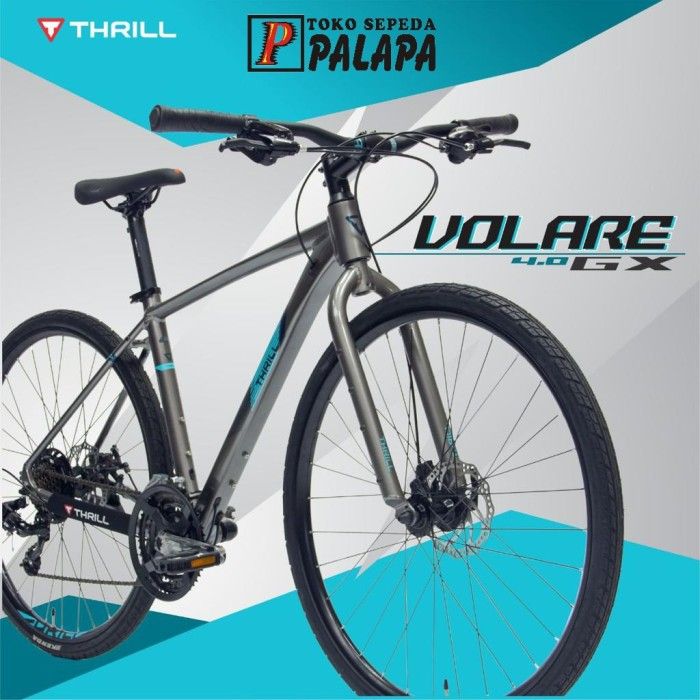 MTB 700C THRILL VOLARE 4.0 Sepeda Gunung Hybrid 4 | Lazada Indonesia