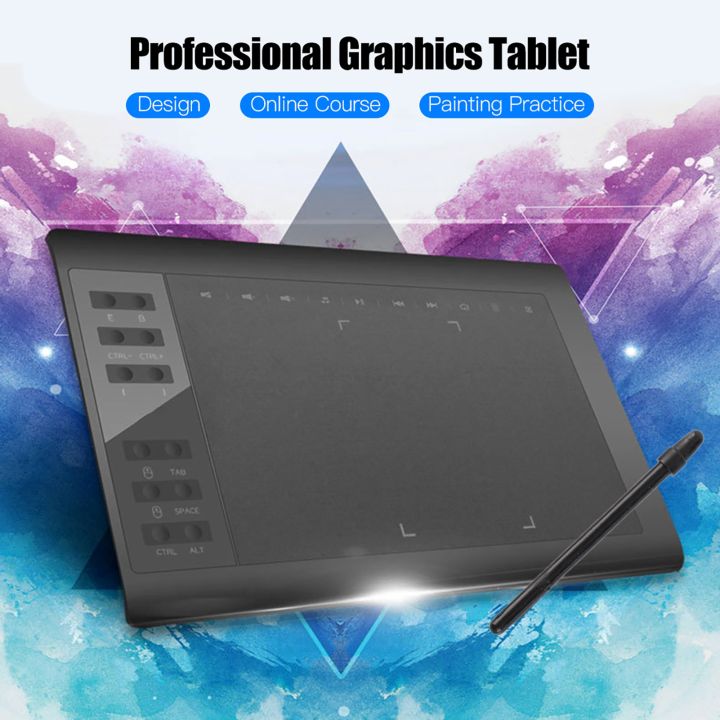 Drawing Tablet Graphics Tablet Graphics Drawing Pad (10x6 inch) for Art ...