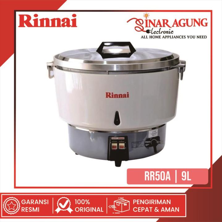 RINNAI RR-50A / RR50A GAS RICE COOKER 9 LITER - GARANSI RESMI | Lazada ...