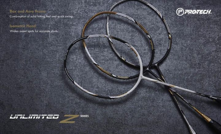 PROTECH Badminton Racket UNLIMTED 700Z 800Z 900Z (MAX 28LBS) | Lazada