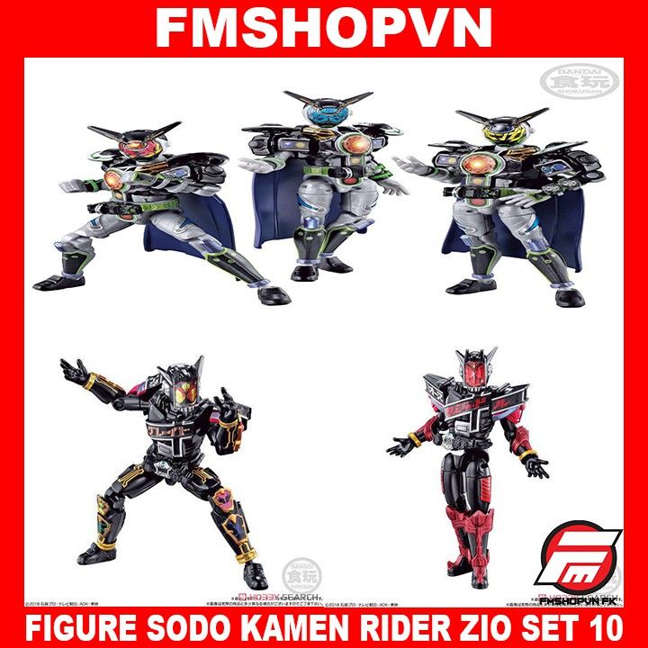 [HCM][FMSHOPVN] FIGURE SODO KAMEN RIDER ZIO SET 10 MÔ HÌNH SHODO NHÂN ...