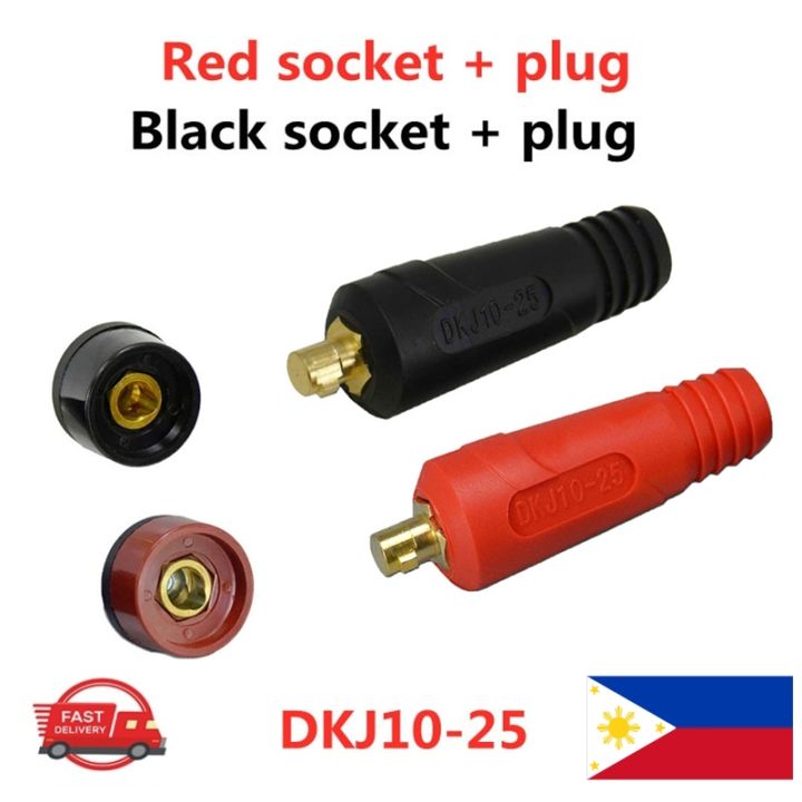 4pcs Welding Cable Connector SocketDKJ 10-25 Quick Fitting Connector ...