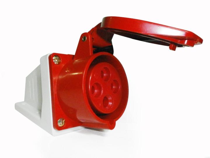 CEE 114 16A 4 PIN INDUSTRIAL WALL SOCKET (RED) IP44 | Lazada