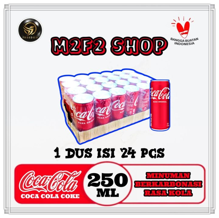 Coca Cola Minuman Bersoda Kaleng | Can - 250 ml (Kemasan Karton ...