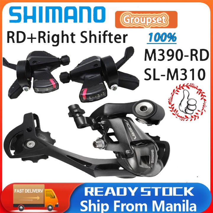 Shimano Acera M310 8 Speed Groupset Shifter M390 Rear Derailleur Rd MTB ...