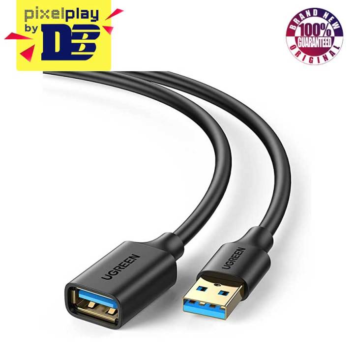 UGREEN USB 3.0 A Male To Female Extension Cable 3m (Black) (US129/30127 ...