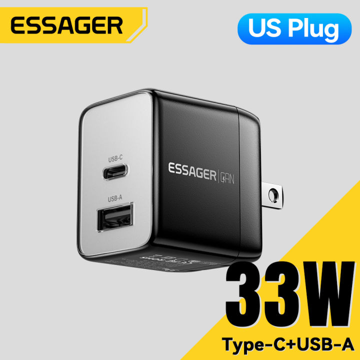 Essager PD 33W GaN Charger PD QC Travel USB Type-C Fast Charger ...