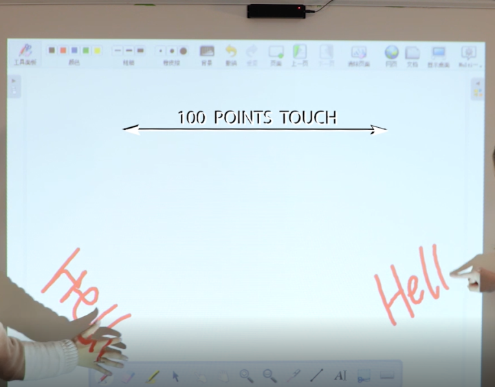 Multiple Finger Touch Interactive Whiteboard,Portable Smart Board,USB ...