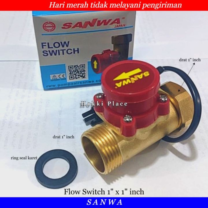WATER FLOW SWICTH SANWA POMPA BRASS SWITCH CONTROL | Lazada Indonesia