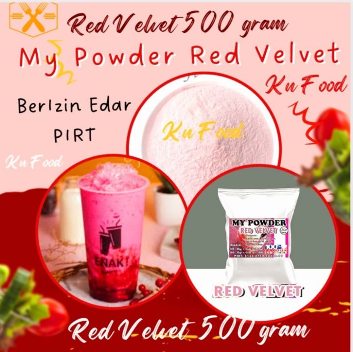 Bubuk Minuman Red Velvet 500gram - Red Velvet Powder Drink | Lazada ...