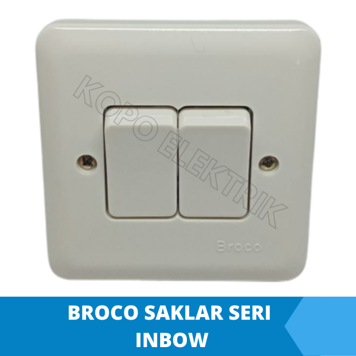 Saklar Seri Double Broco Tanam Inbow | Lazada Indonesia