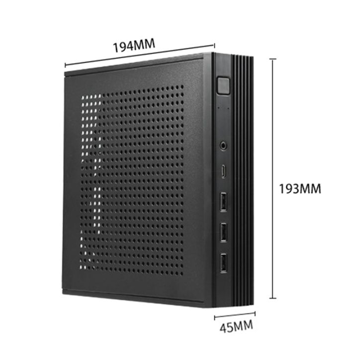 【JIS】-TX06 Desktop Mini ITX Case Mini Game Computer Chassis HTPC Chassis for MINI-ITX Ultra-Thin ...