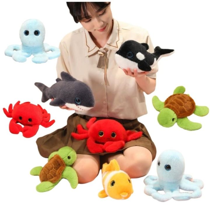 MIRACLE HOME STORE Whale Crab Sea Animals Plush Toy Marine Animal ...