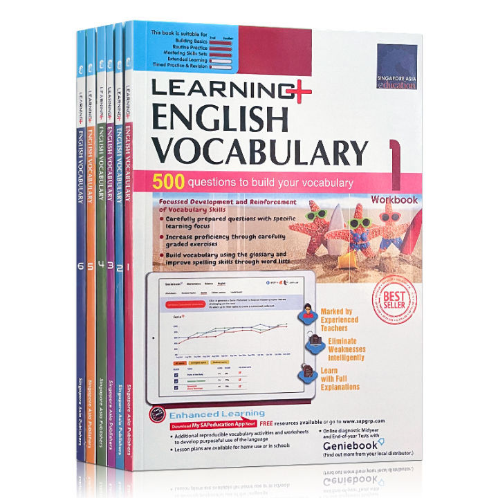 6 sets of SAP learning vocabulary manuals for enhancing English ...