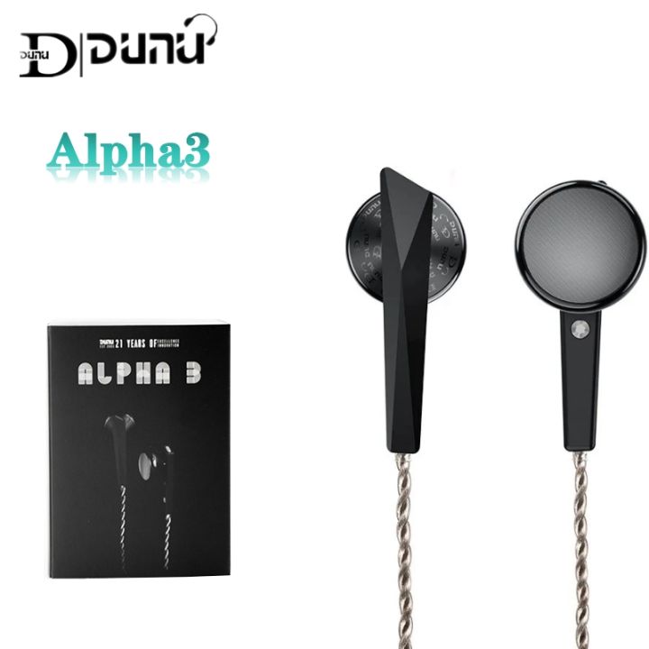DUNU Alpha3 Flagship Flathead Earbuds 14.2mm Dynamic Driver In Ear ...