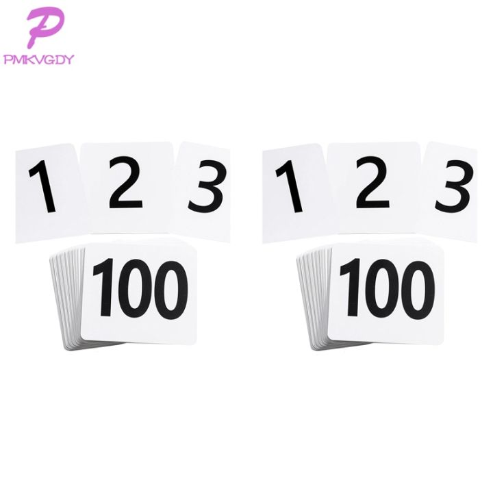 200Pcs Table Numbers 1-100,Plastic Table Numbers, Double Sided Table ...