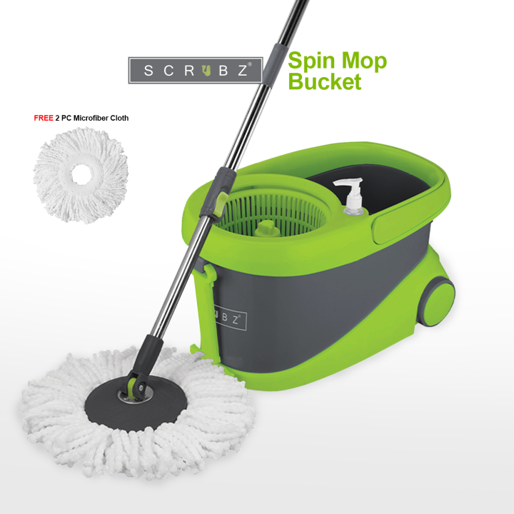 Scrubz 360° Microfiber Spin Mop with Bucket | Lazada PH