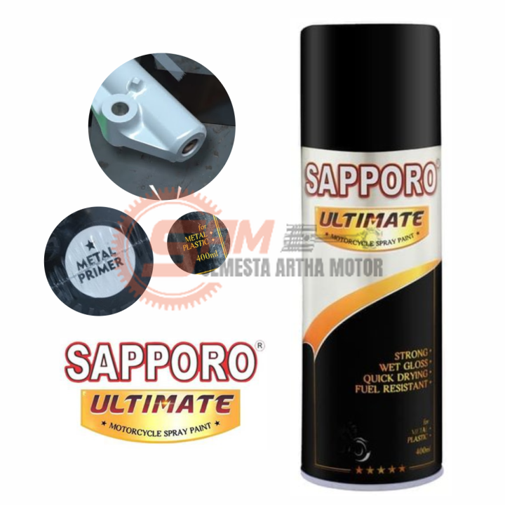 Pilox Sapporo Ultimate Metal Primer Cat Semprot Dasar Pilok Besi Baja ...