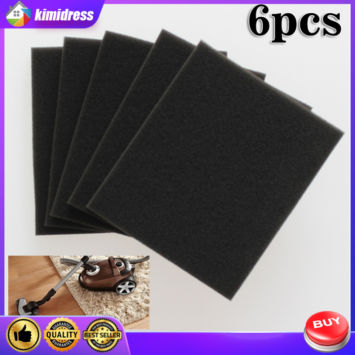 6Pcs Sponge Filters For Household Vacuum Cleaner Cotton Filter Fittings ...