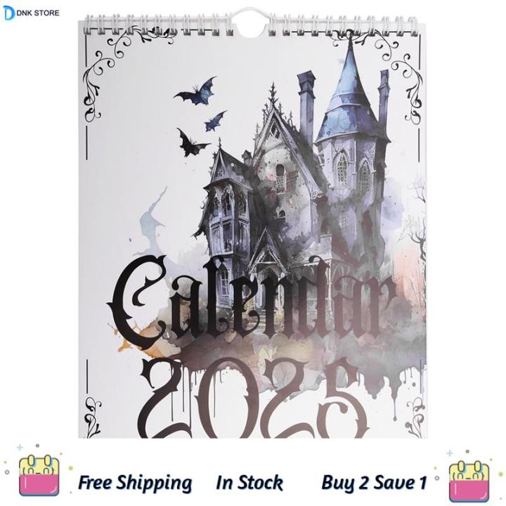 【DNK】-Witchy Goth 2025 Calendar Digital Pagan 2025 Monthly Planner ...