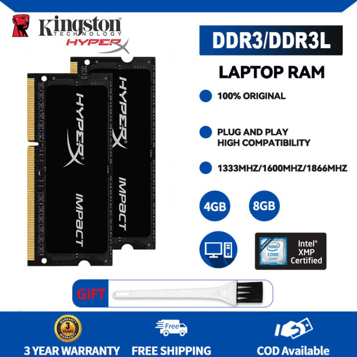 【24H Shipping】Kingston Hyperx impact RAM DDR3/3L 4GB 8GB PC3/PC3L-10600 12800 14900 Laptop ...