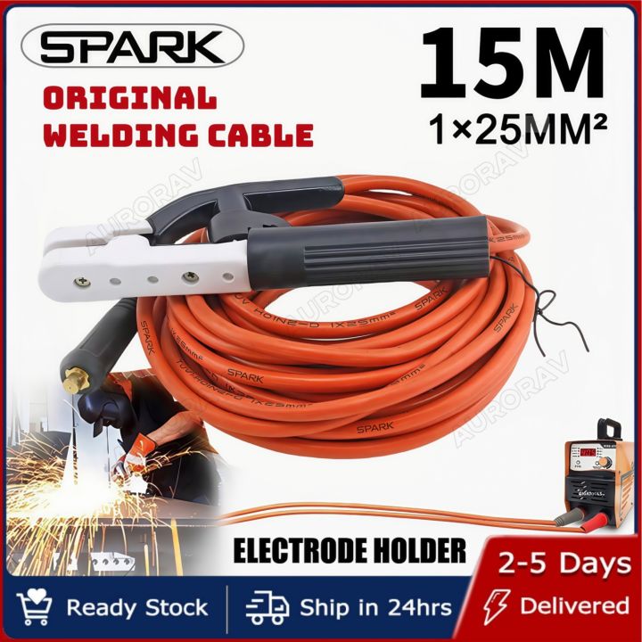 Welding cable 15 meters original with Electrode Holder and Connector ...