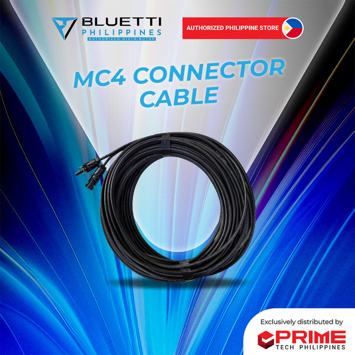 BLUETTI MC4 Solar Connector Cable Adapter | For Solar Panel to Power ...