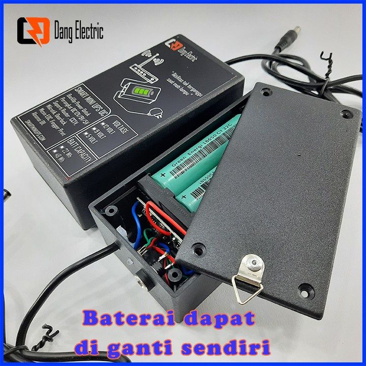 DIY Smart UPS mini DC 12 Volt REMOVEBLE BATTERY (Tanpa baterai ...