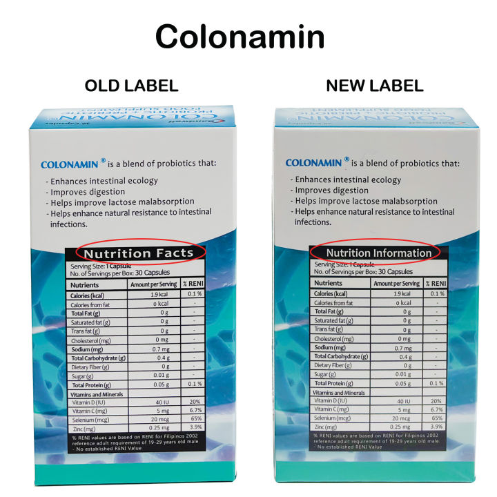 COLONAMIN (PREBIOTIC + PROBIOTIC) 20 BILLION CFU FOOD SUPPLEMENT ...