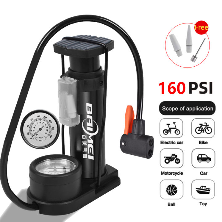 【COD】 Bike Pump Motor Pump with Gauge High Pressure 160PSI Mini ...