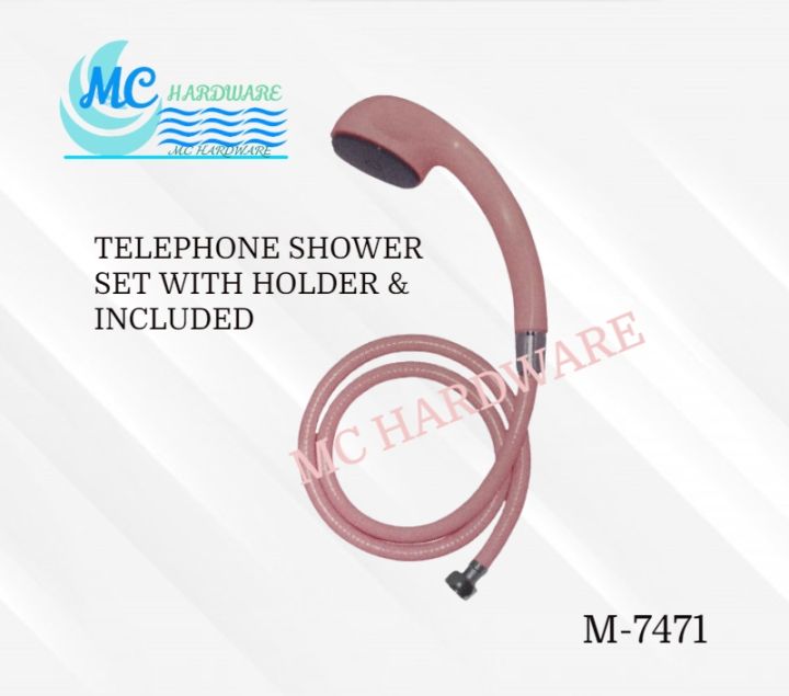 MC HARDWARE M-7471 1Set telephone shower with holder & tox screw ...