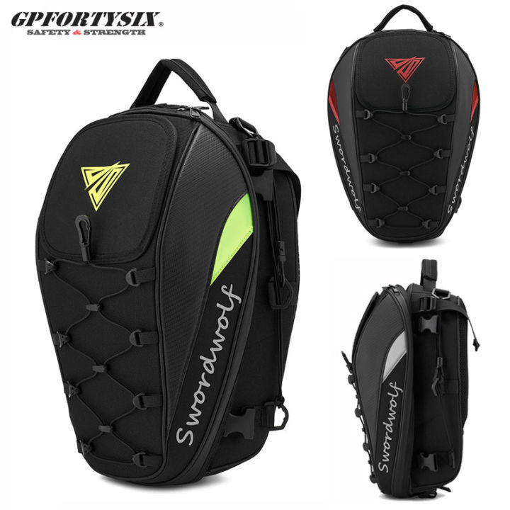 Multi-functional Motorcycle Tail Bag Rear Seat Bag Waterproof Durable ...