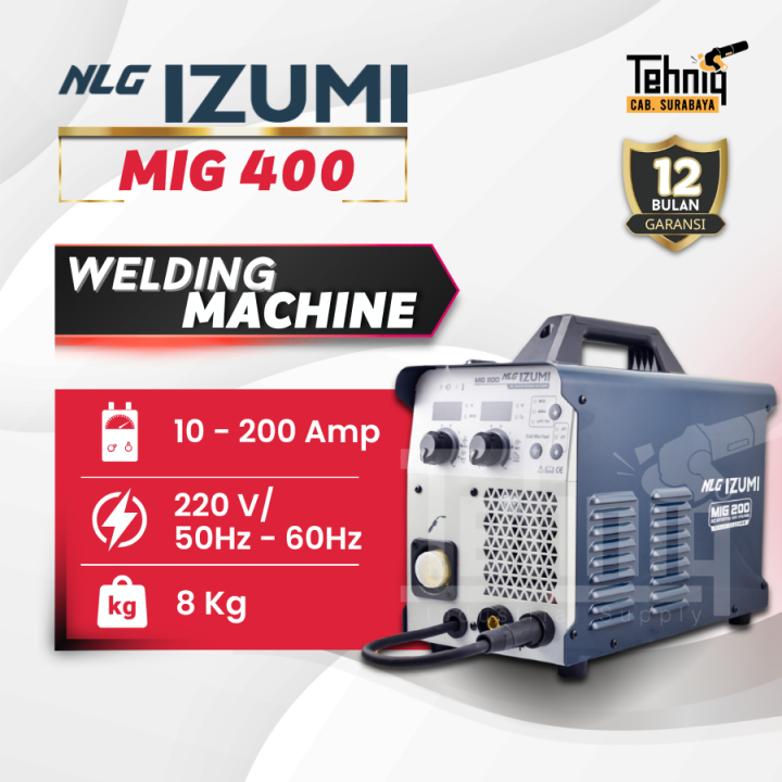 IZUMI INVERTER WELDING MACHINE MIG200 / TRAFO LAS IZUMI MIG 200 ...