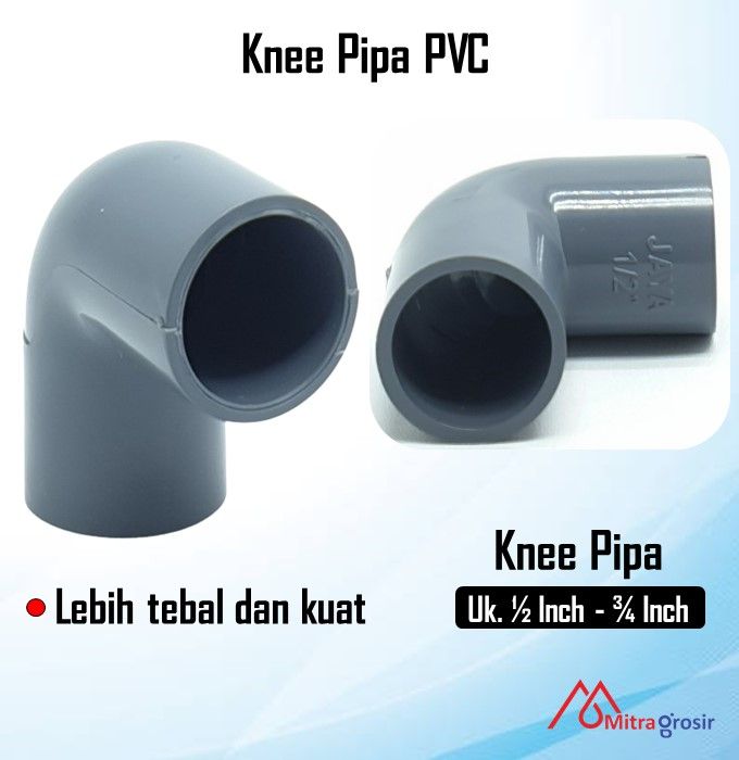 Elbow / Knee 1/2" inch PVC 90 Derajat / Keni / Knee / L / Elbow Fitting ...
